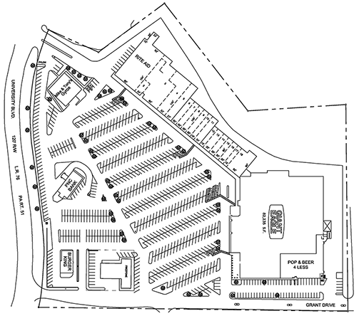 Moon Plaza Site Plan, Tenants & Space Available | The First City Company